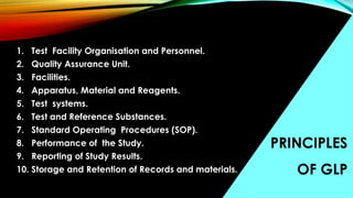 Good Laboratory Practices (GLP), Introduction & Principle | PPTX
