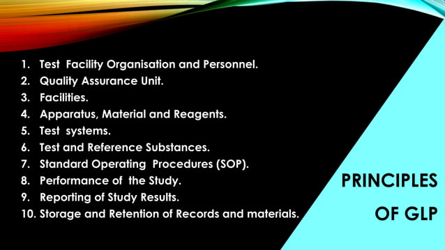 Good Laboratory Practices (GLP), Introduction & Principle | PPTX