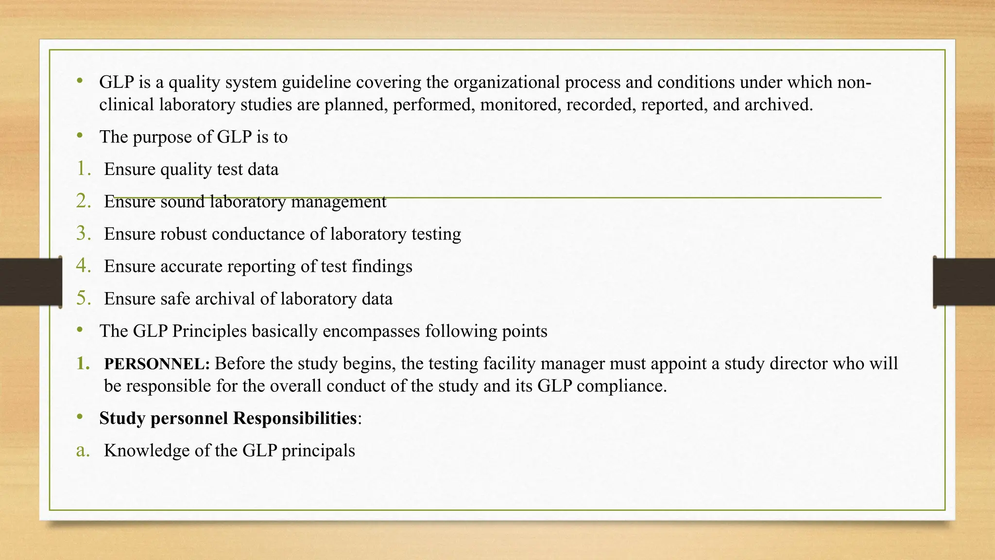 Good Laboratory Practices in industries. | PPTX