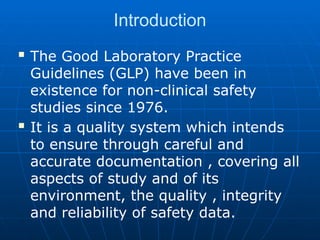 GLP in pharmaceutical industry to meet GMP requirements.ppt