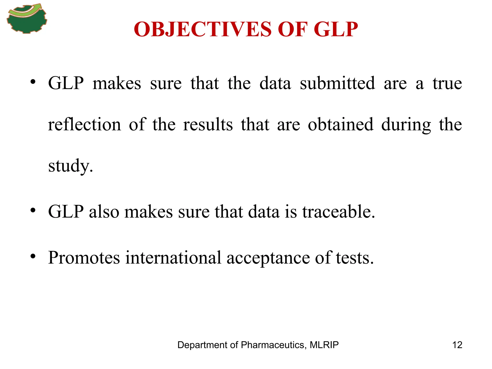 Good Laboratory Practices and Principles | PPT