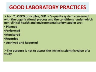 Good lab practices | PPTX