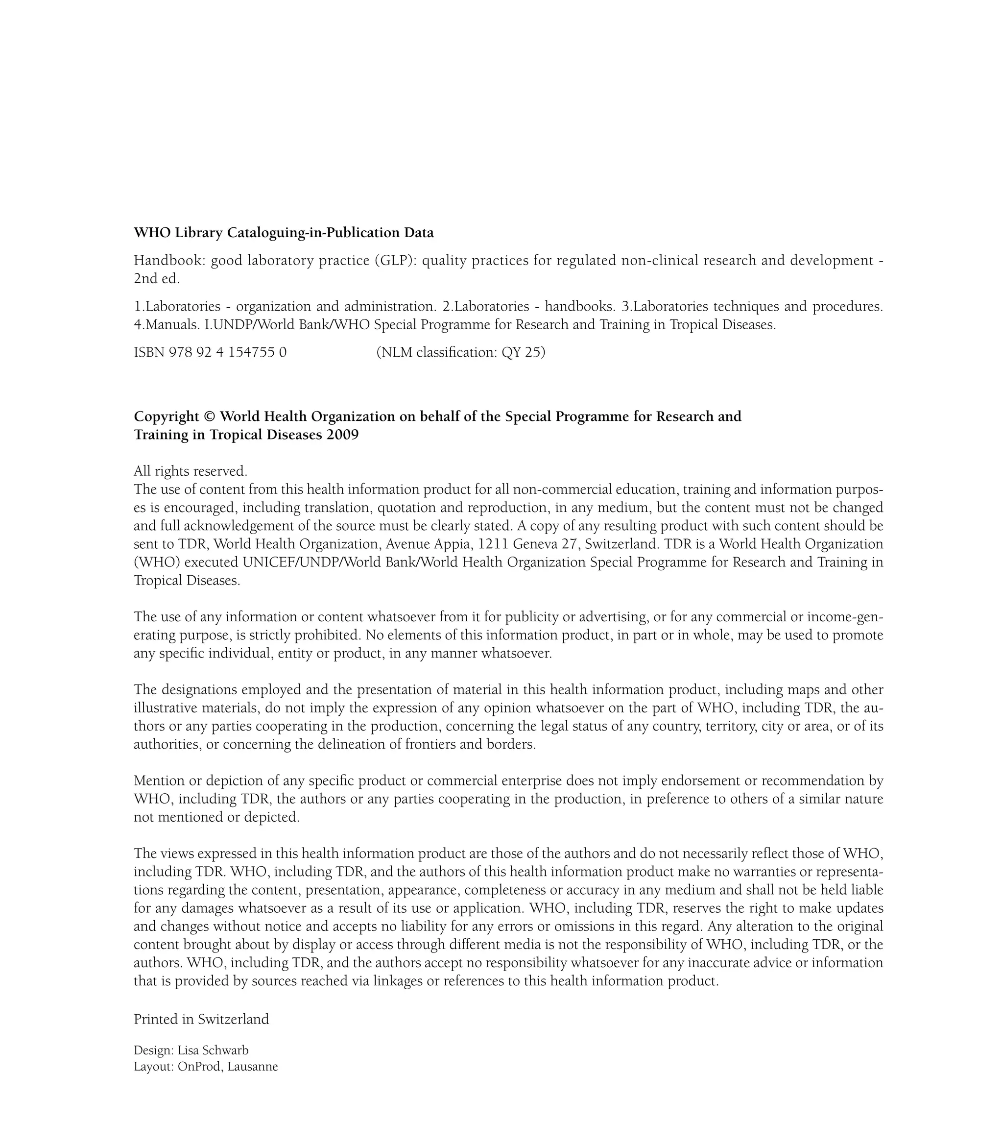 Good Laboratory Practice Handbook | PDF