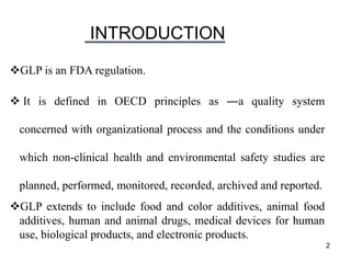 GLP (Good Laboratories Practice) | PPT