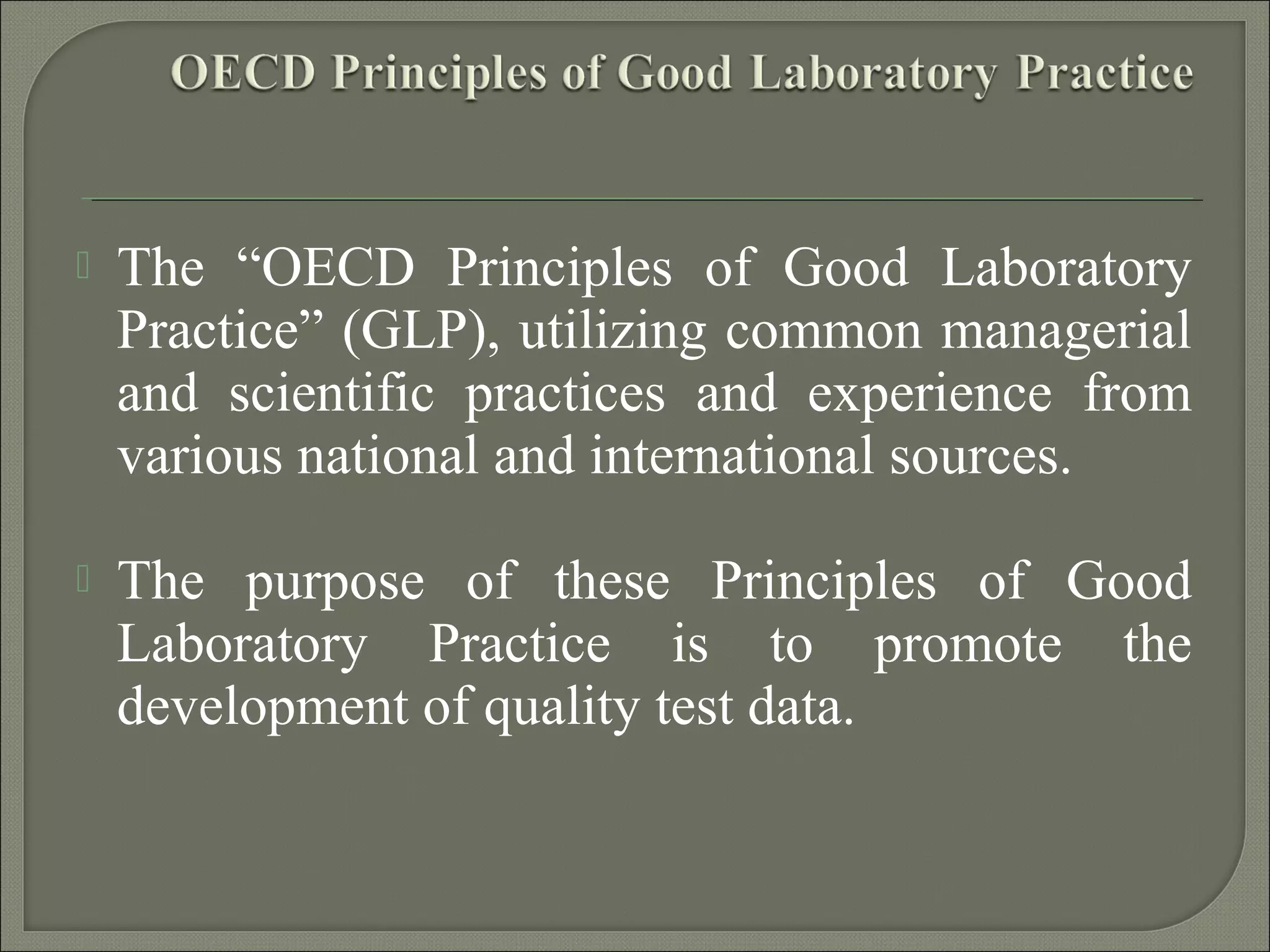 Good Laboratory Practice(GLP) by Kashikant Yadav | PPT