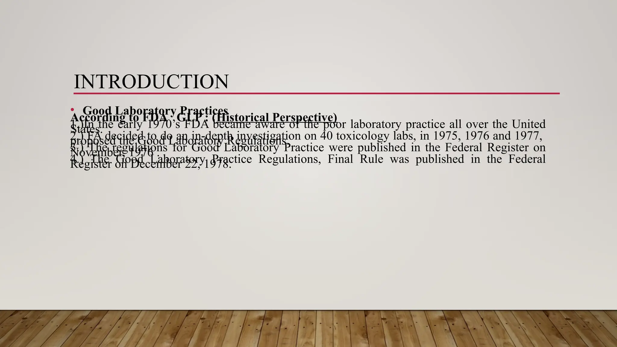 Good Laboratory Practices , Basic Information for proper understanding ...