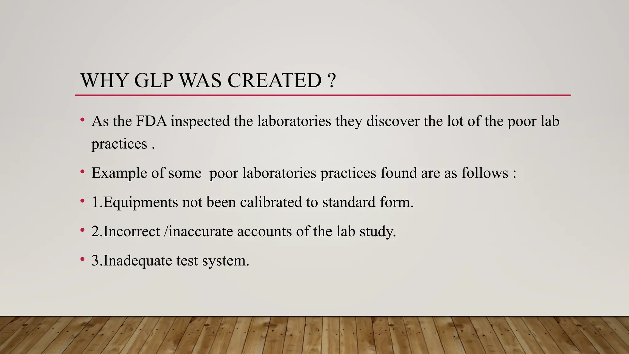 Good Laboratory Practices , Basic Information for proper understanding ...