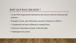 Good Laboratory Practices , Basic Information for proper understanding ...