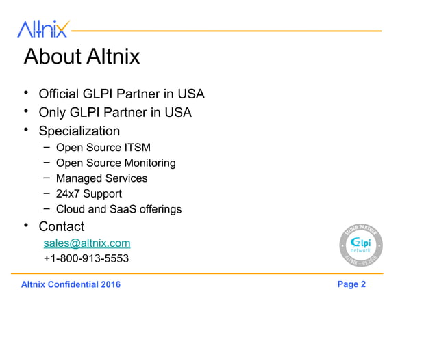 Open Source GLPi Network Asset Management and ITSM | PPTX