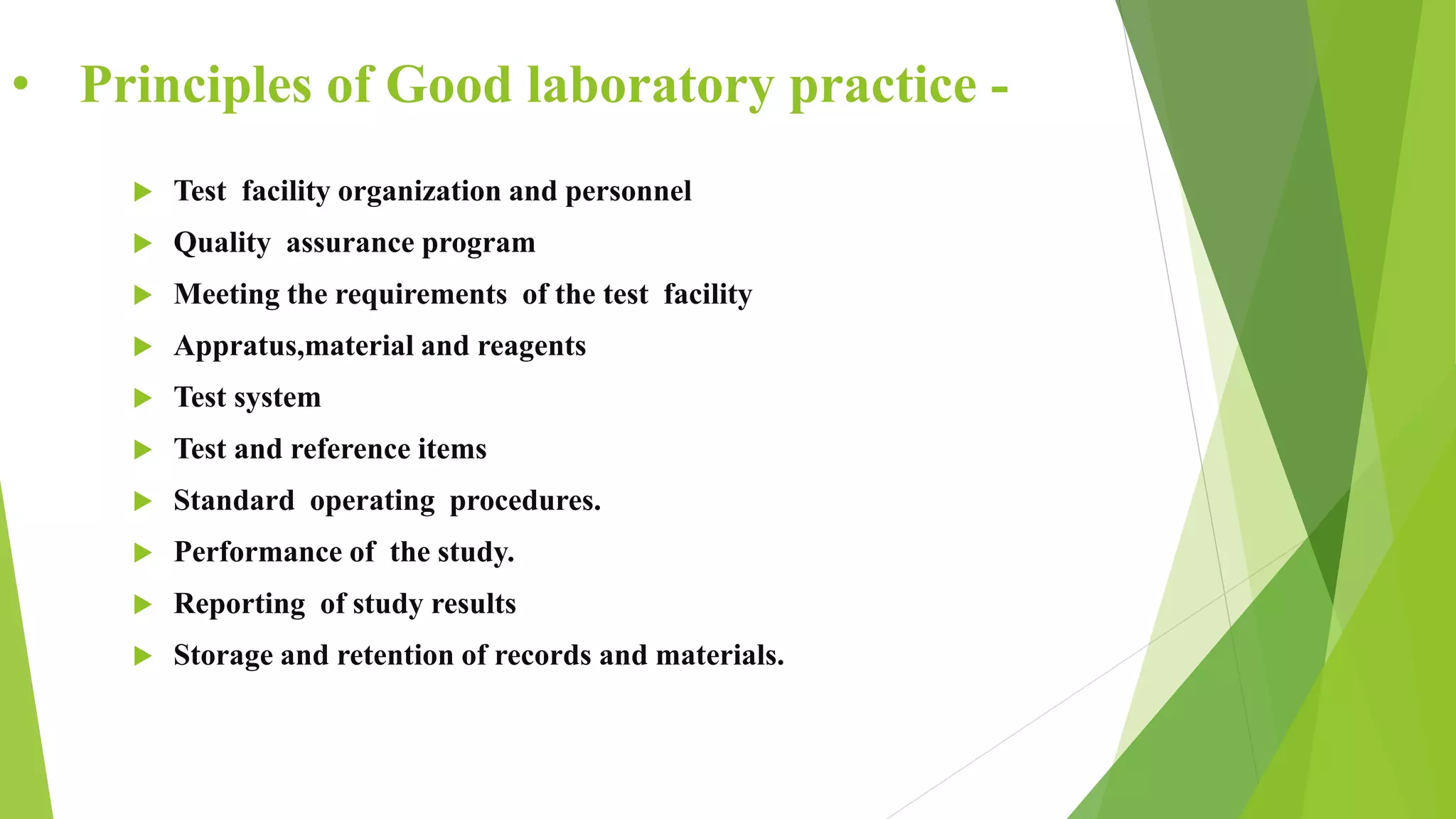 Good Laboratory Practice ppt | PPTX