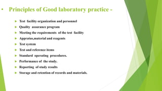 Good Laboratory Practice ppt | PPTX