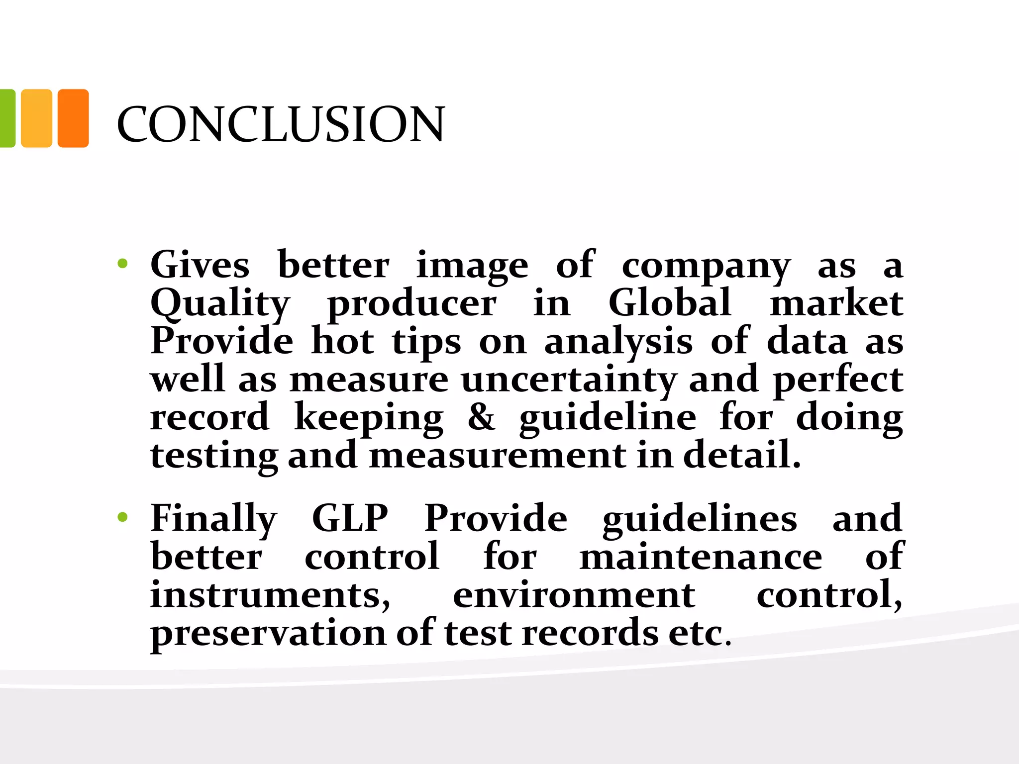 Good Laboratory Practices ppt | PPTX
