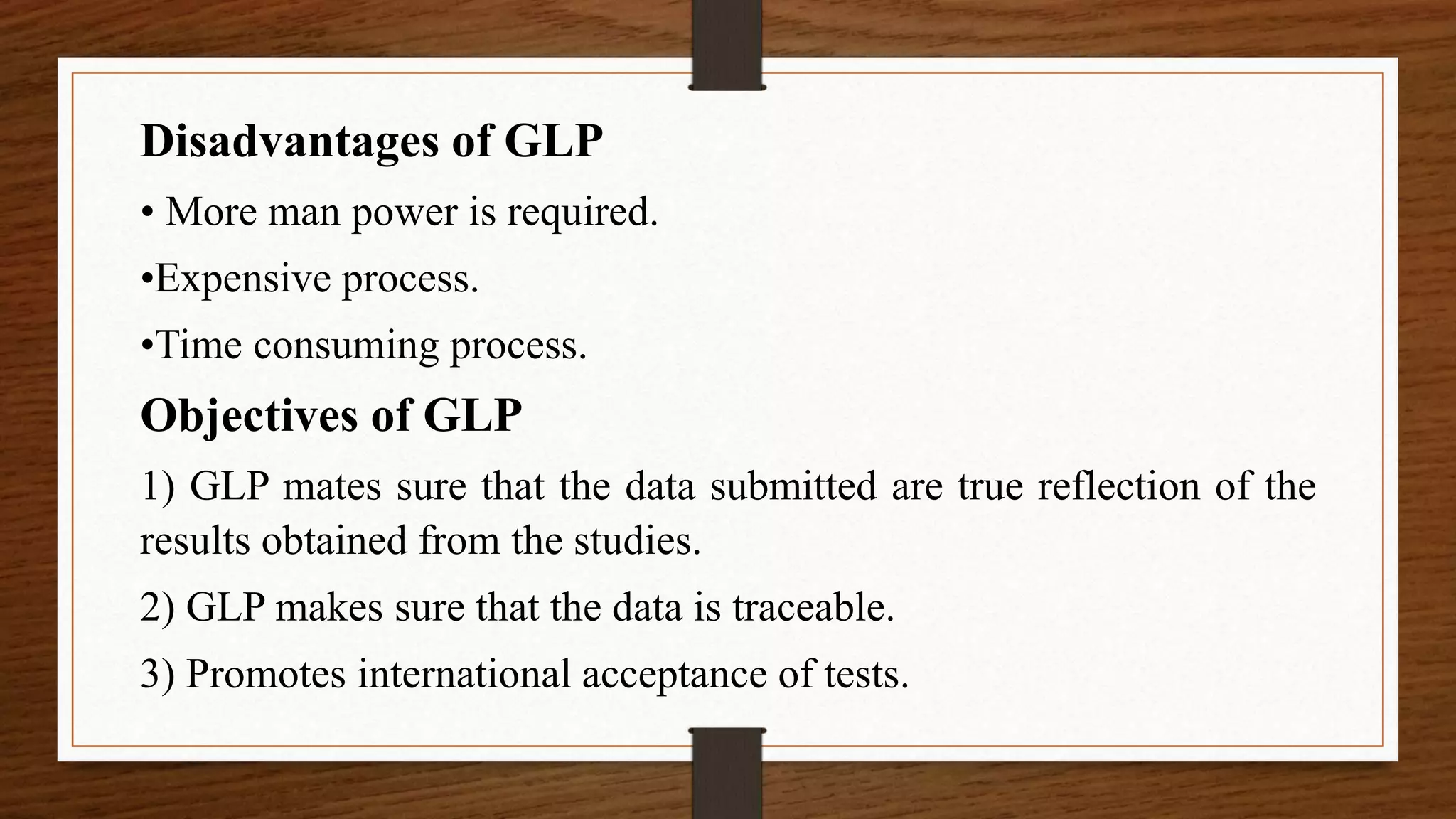 Good Laboratory Practice (GLP) | PPTX