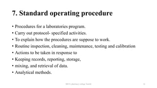 Good Laboratory Practice. Quality Control and quality Assurance | PPTX