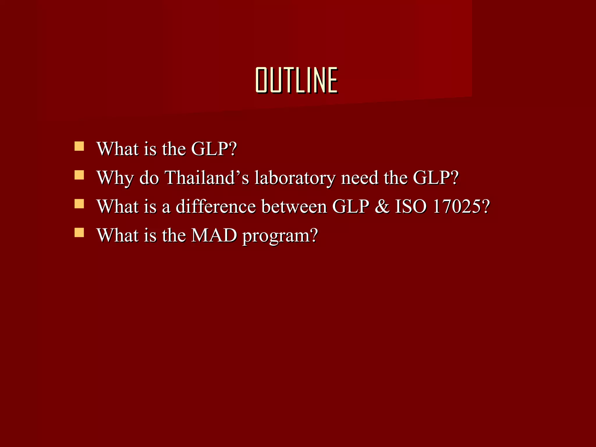 Glp & quality assurance | PPT