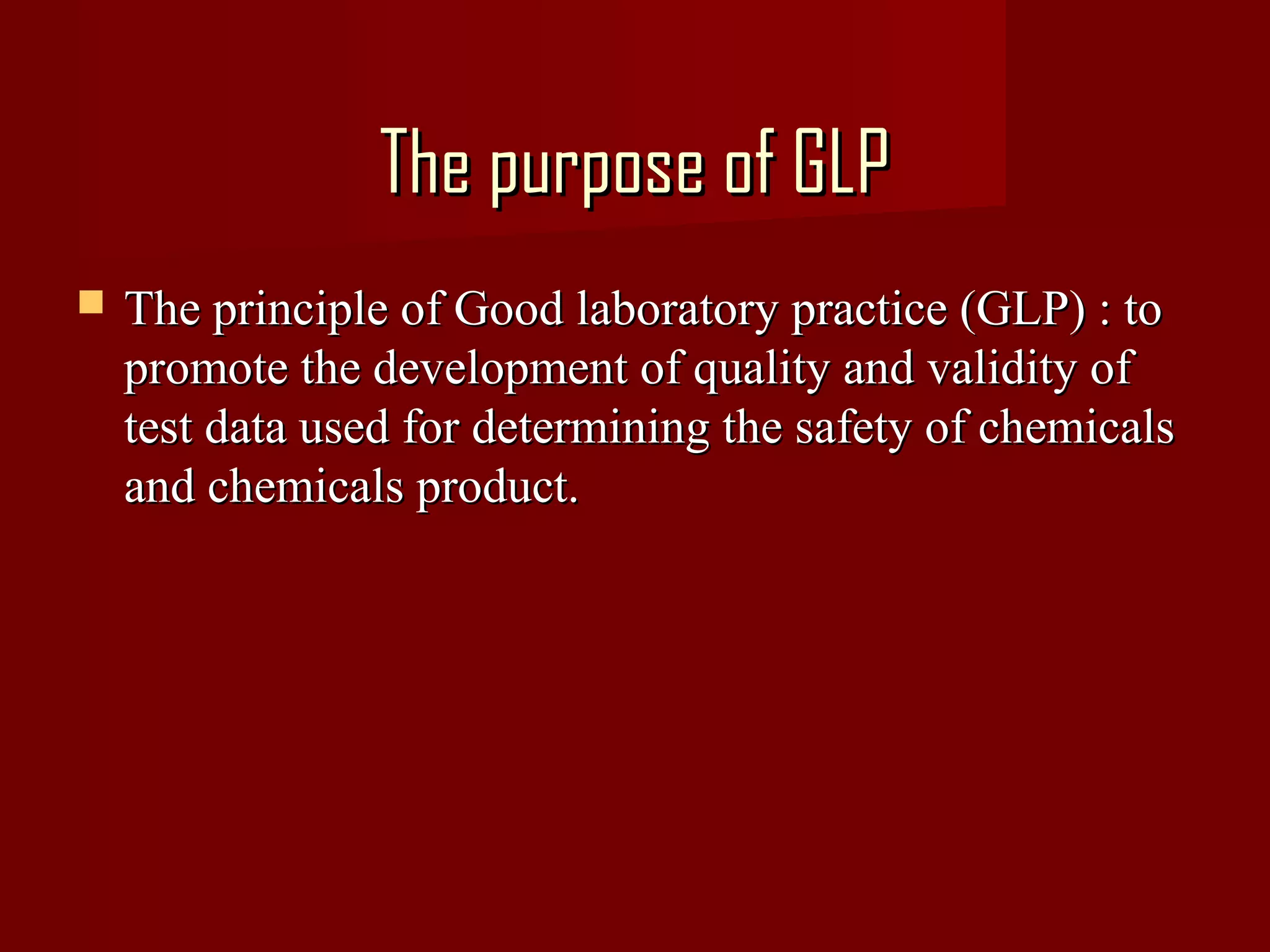 Glp & quality assurance | PPT