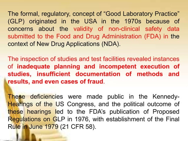 GLP and Schedule 1 | PPT