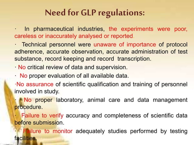 GLP and Schedule 1 | PPT
