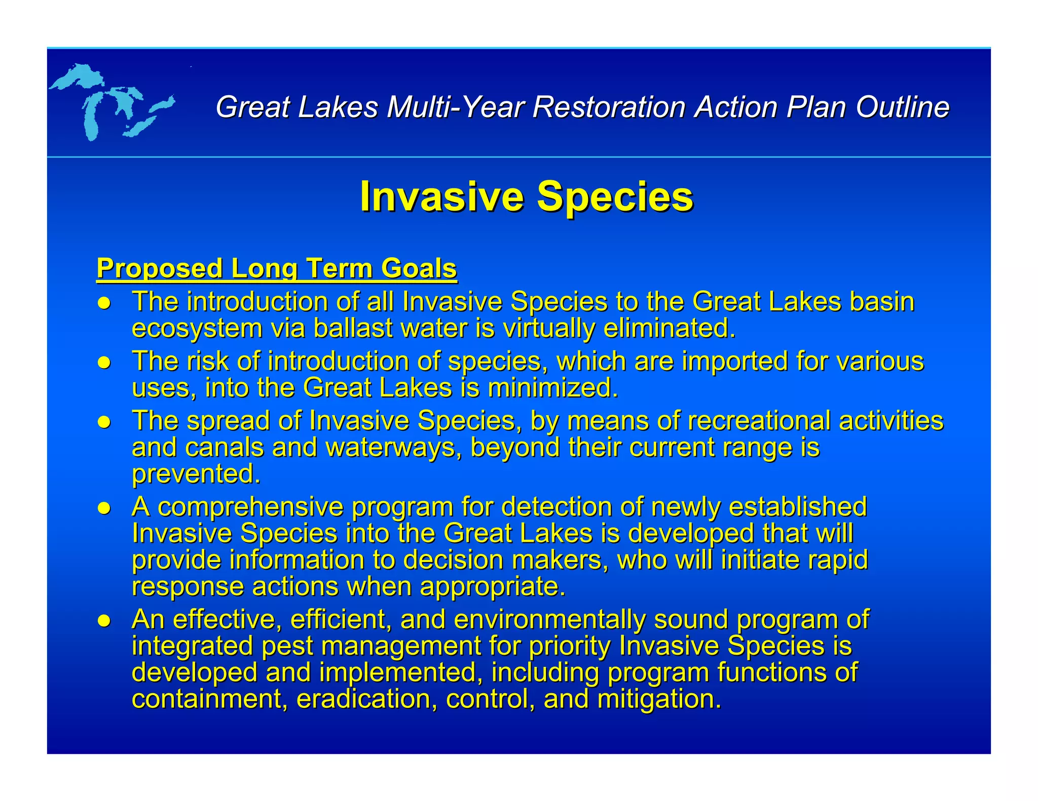 Slides of Great Lakes Restoration Initiative | PDF
