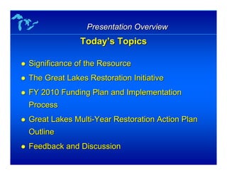 Slides of Great Lakes Restoration Initiative | PDF