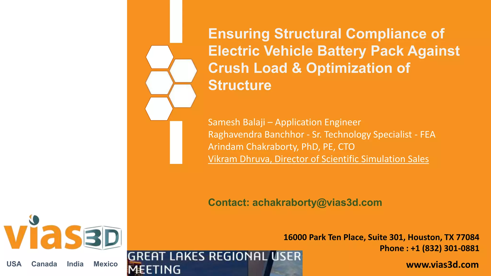 Structural Compliance of Electric Vehicle Battery Pack | PPTX