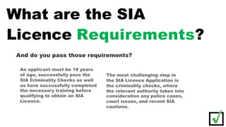 A Guide to your Career in Security | Get Licensed | PDF