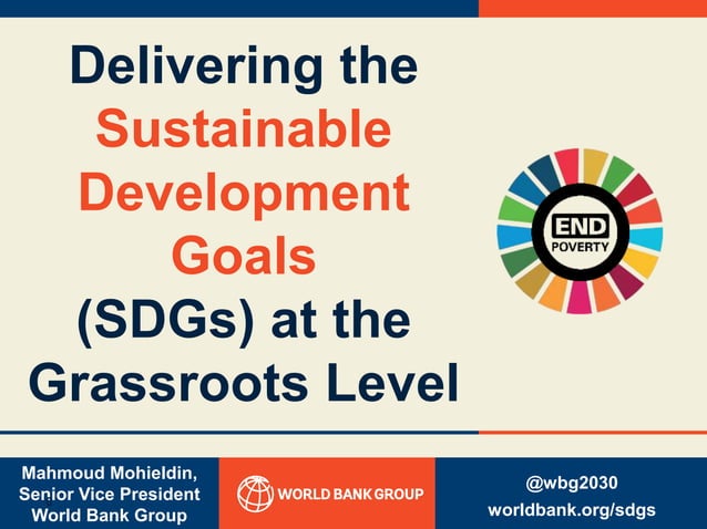 Delivering the Sustainable Development Goals (SDGs) at the Grassroots ...