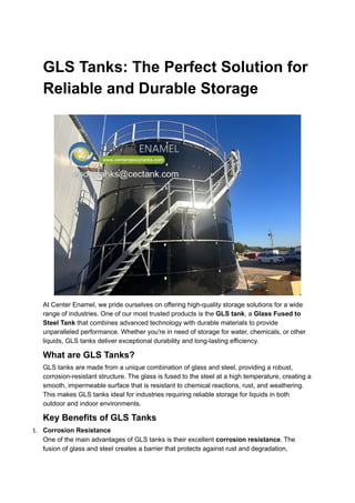 GLS Tanks_ The Perfect Solution for Reliable and Durable Storage.docx
