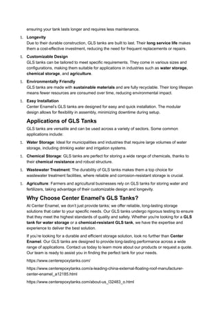 GLS Tanks_ The Perfect Solution for Reliable and Durable Storage.docx