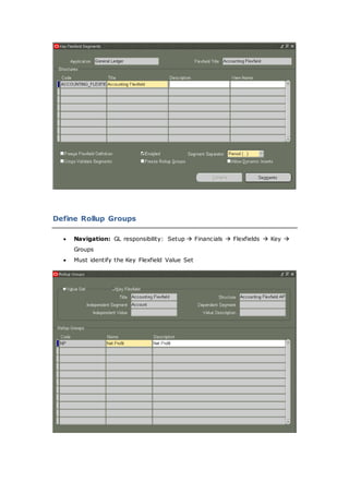 Oracle GL Summary Accounts | DOCX