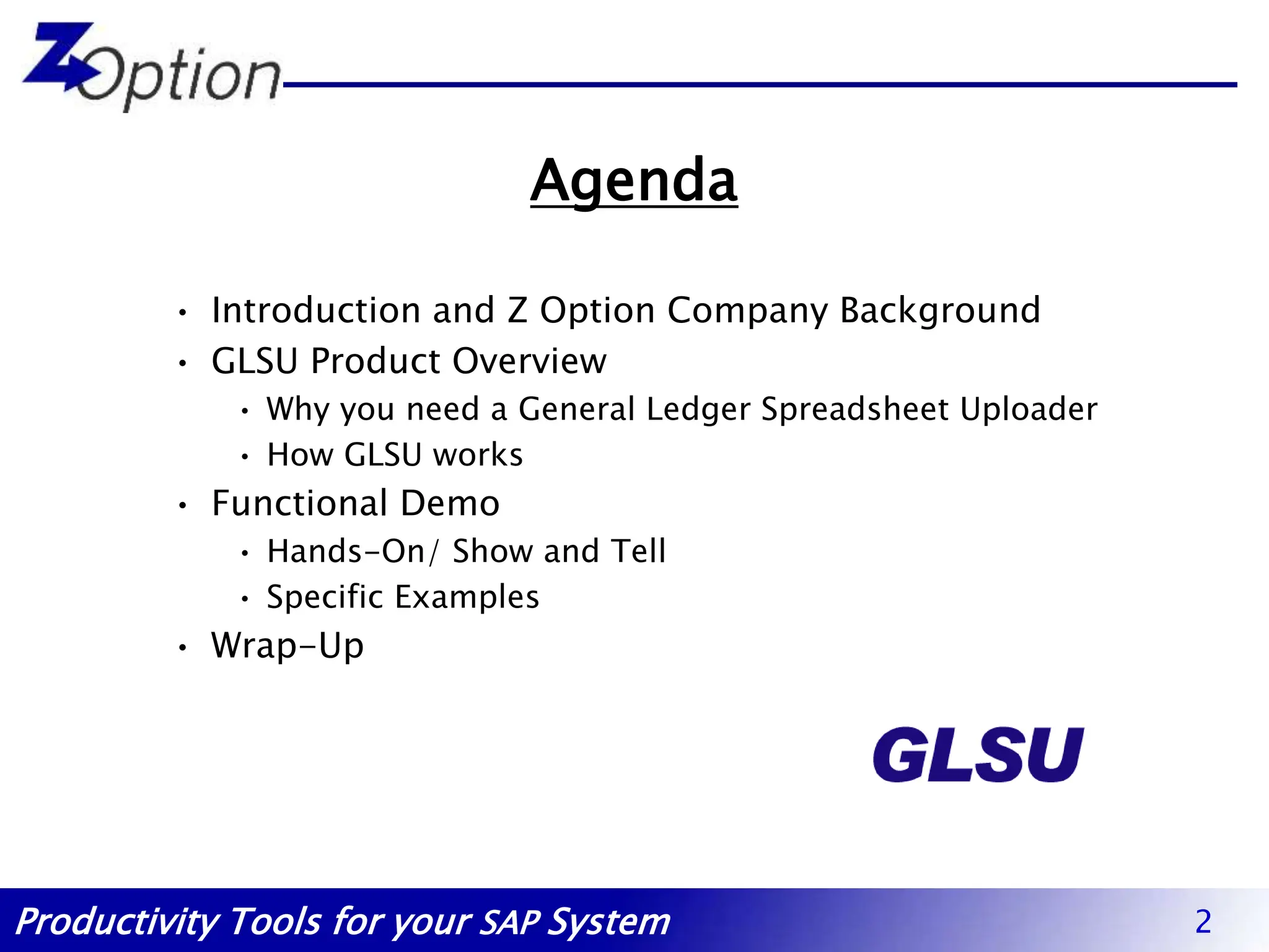 SAP presentation for GLU_used in demos.ppt