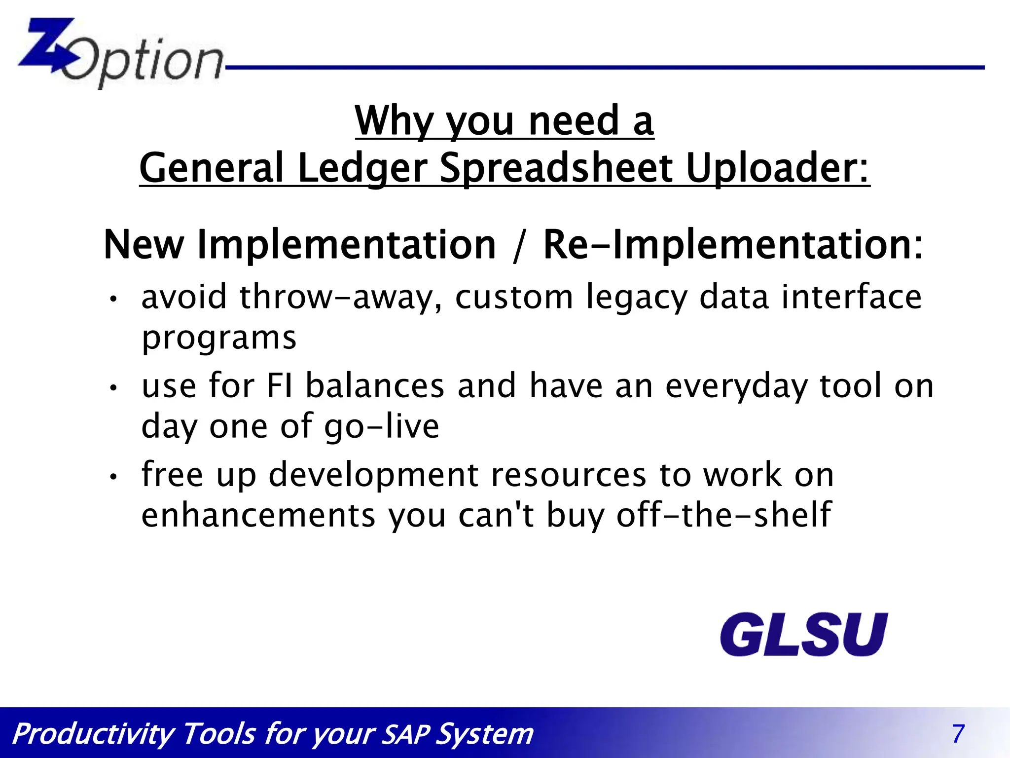 SAP presentation for GLU_used in demos.ppt