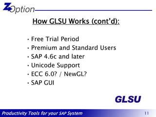 SAP presentation for GLU_used in demos.ppt