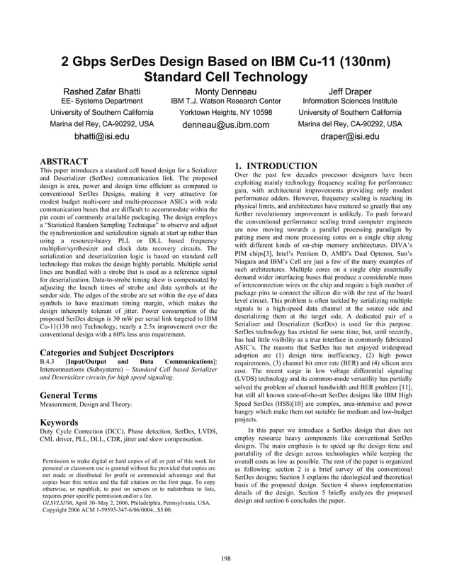 serdes | PDF | Computing | Technology & Computing