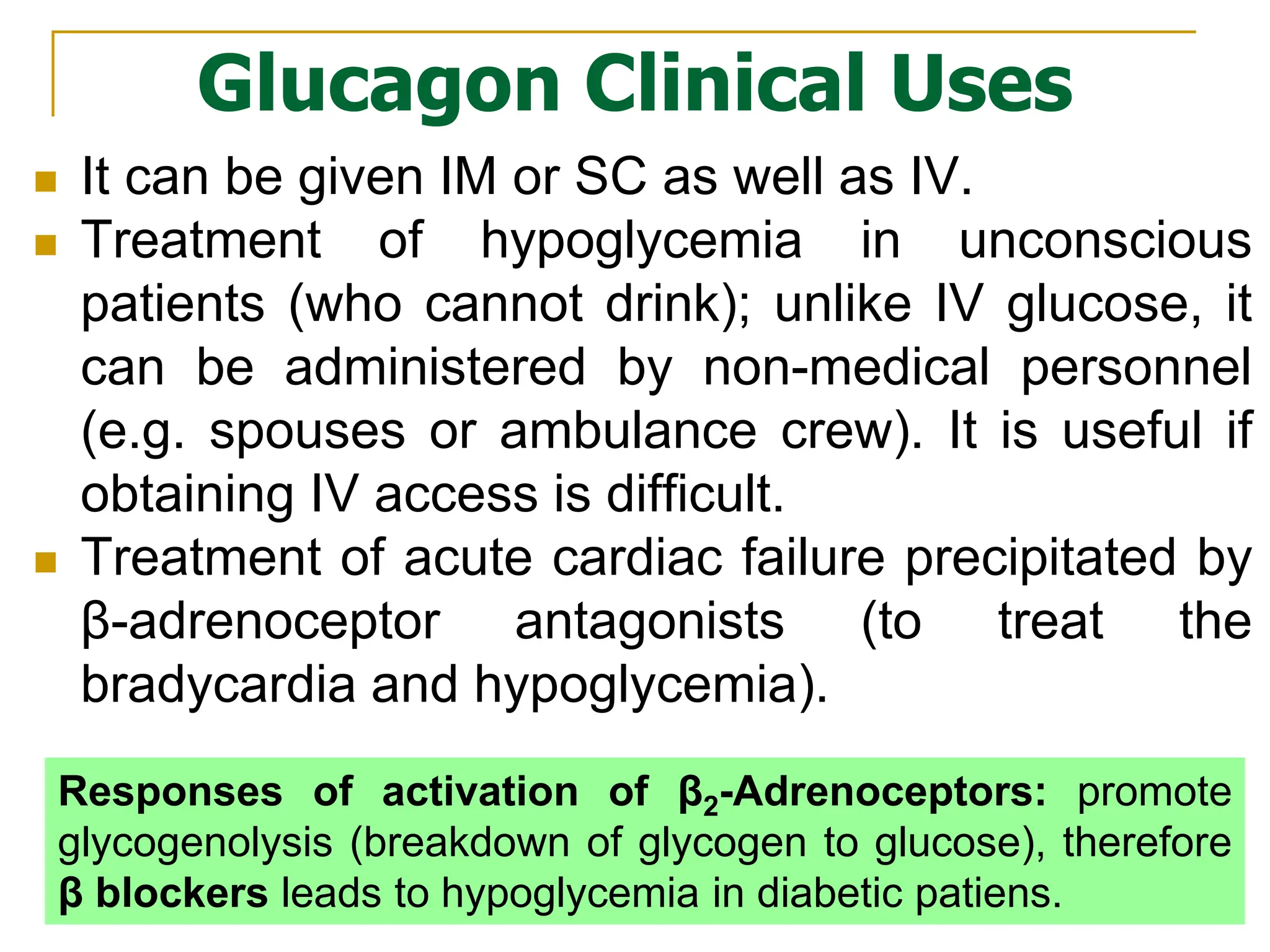 Kampala international university Glucagon, insulin & oral hypoglycemic ...