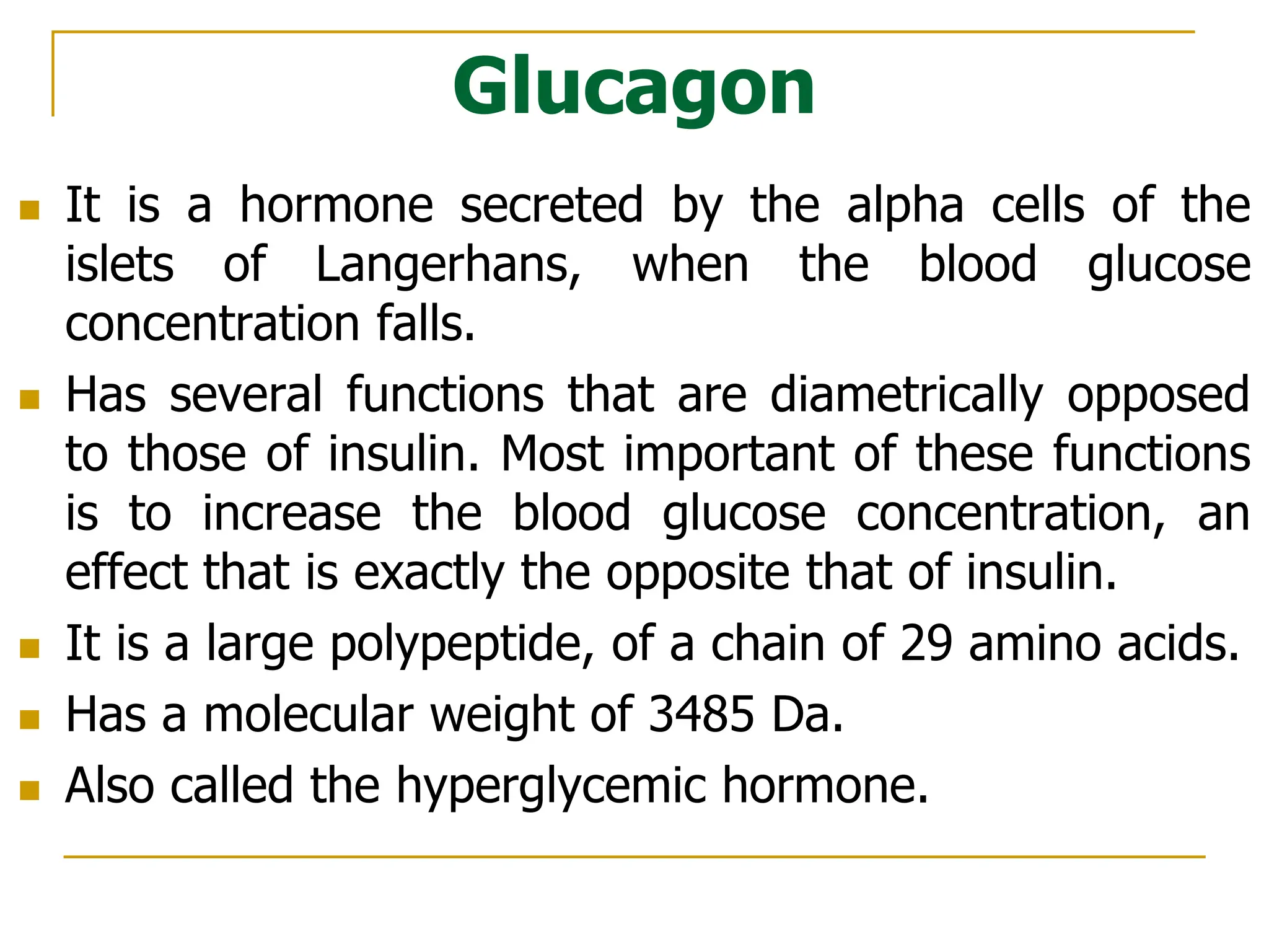 Kampala international university Glucagon, insulin & oral hypoglycemic ...