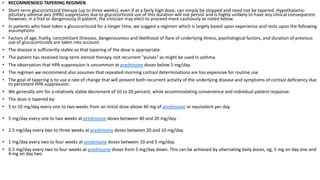 Tapering of Glucocorticoids Therapy | PPTX