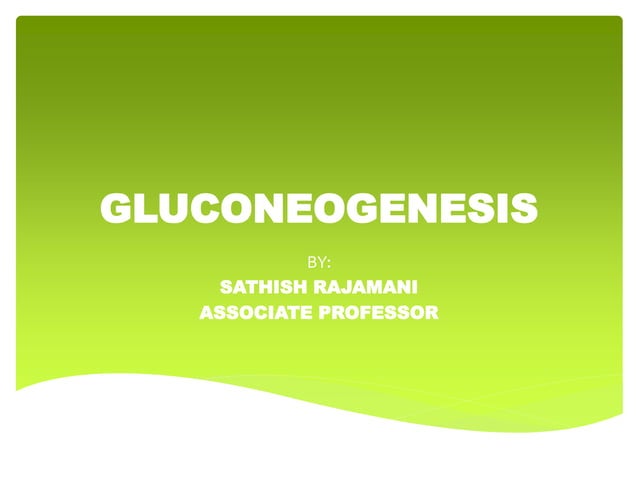 Gluconeogenesis | PPTX | Endocrine and Metabolic Diseases | Diseases and Conditions
