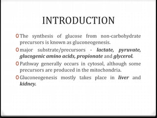 Gluconeogenesis | PPT