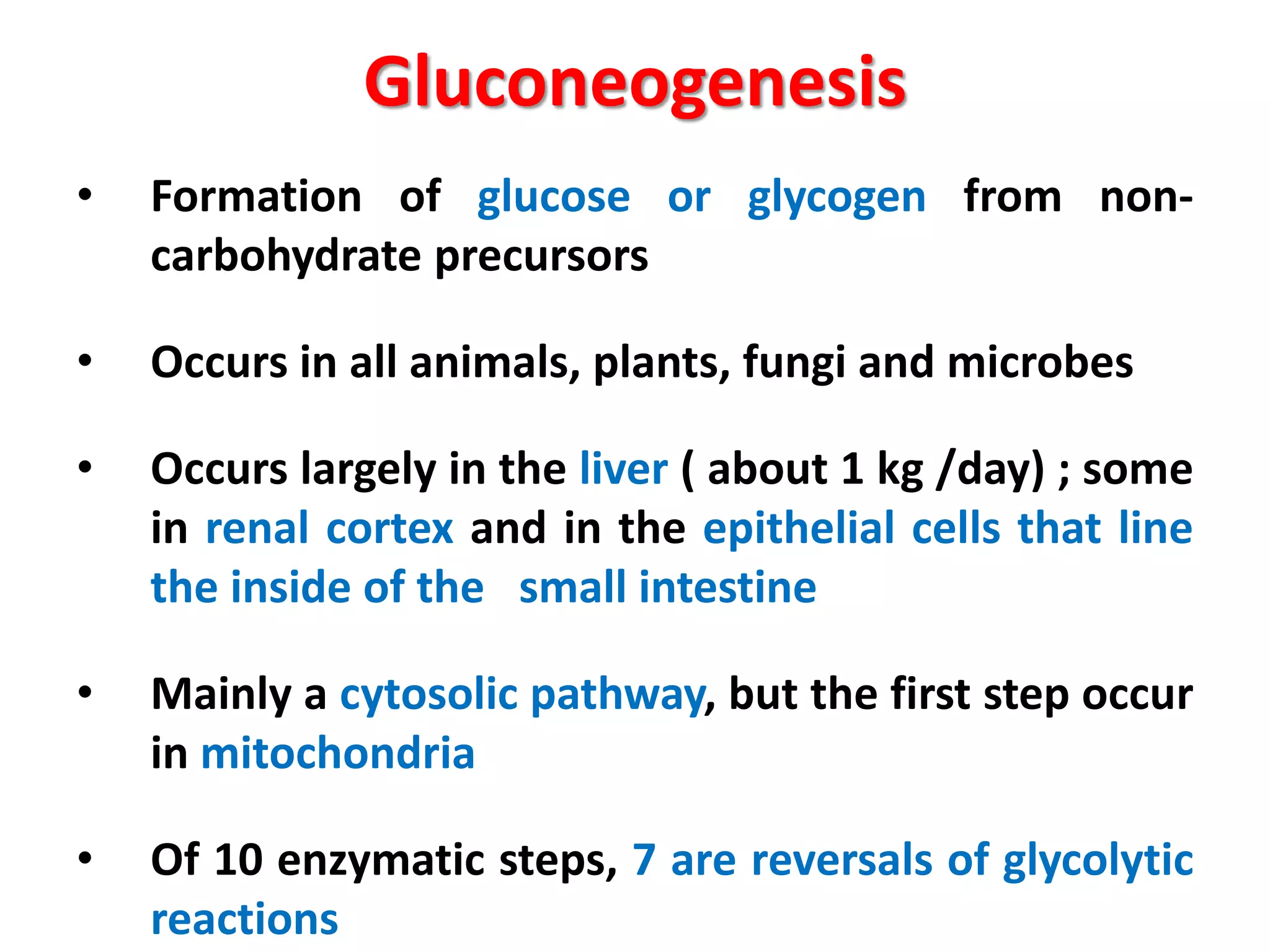 Gluconeogenesis | PPT