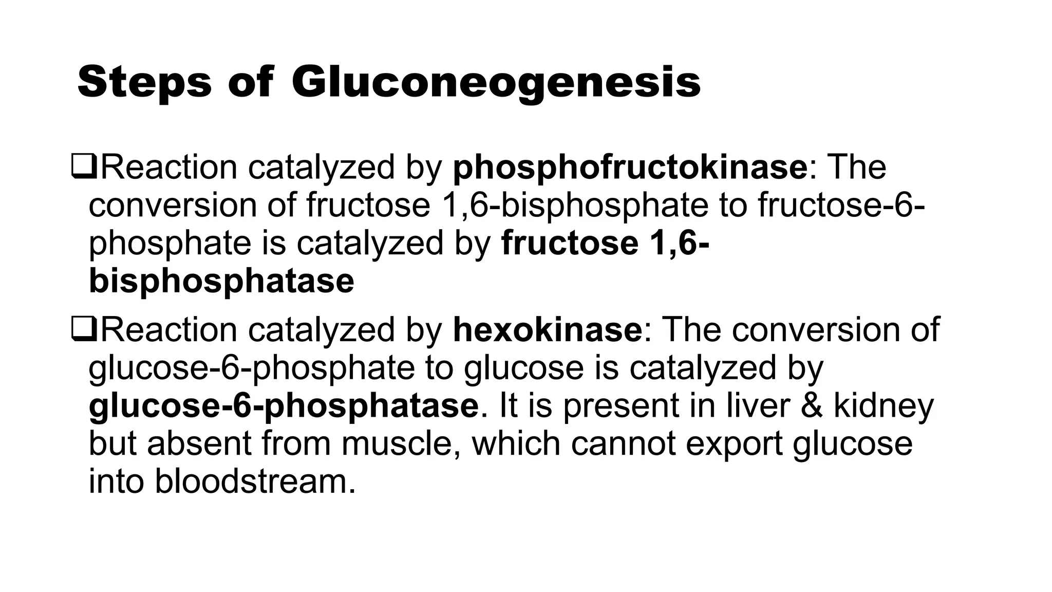 Gluconeogenesis | PPTX