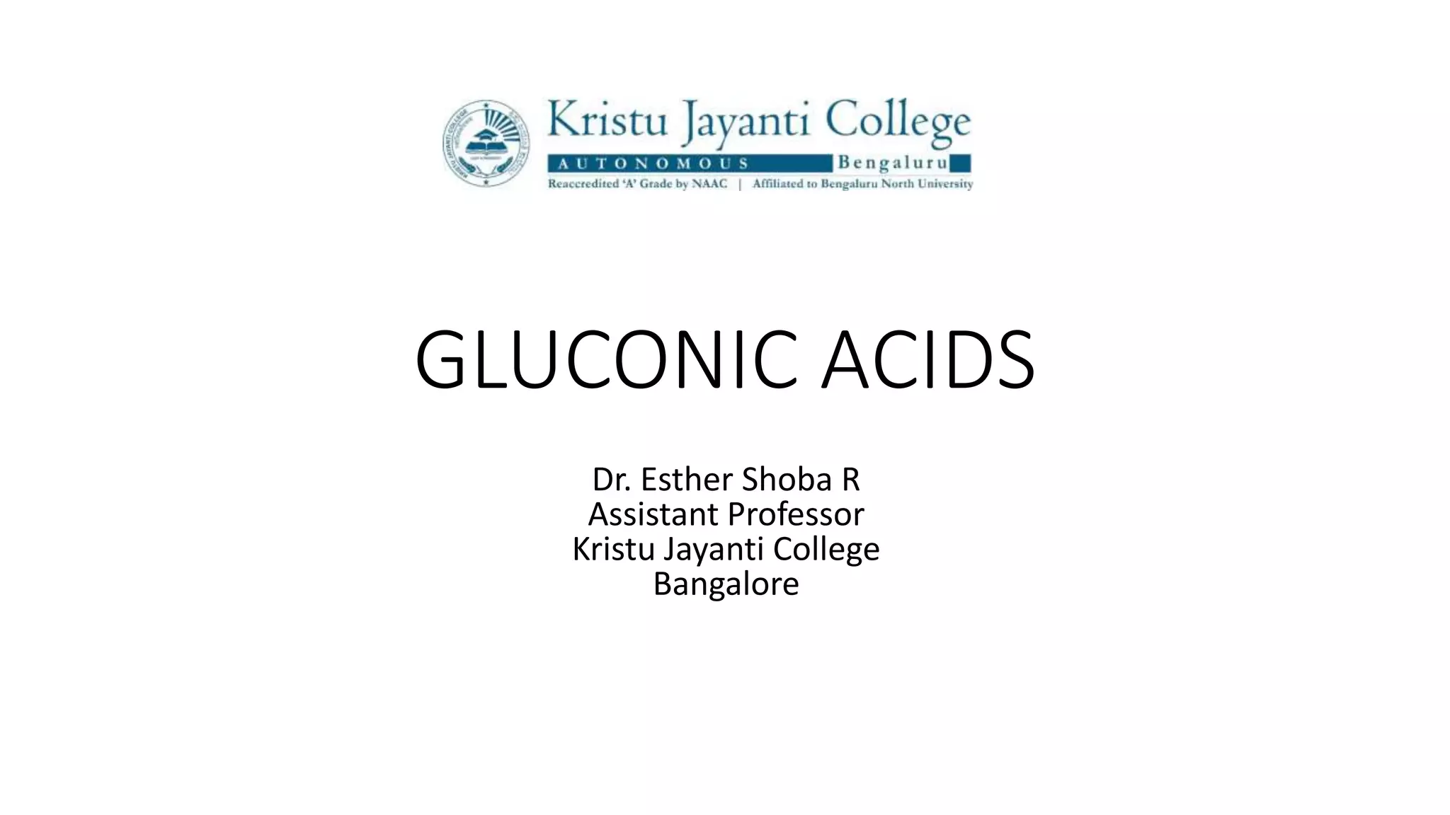 Gluconic acid | PPT