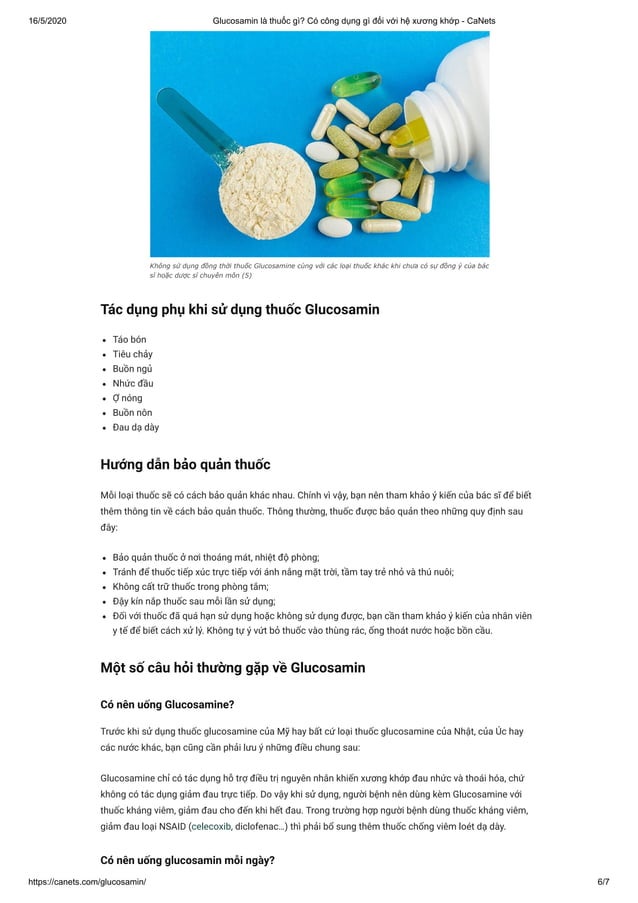 Glucosamin la thuoc gi | PDF