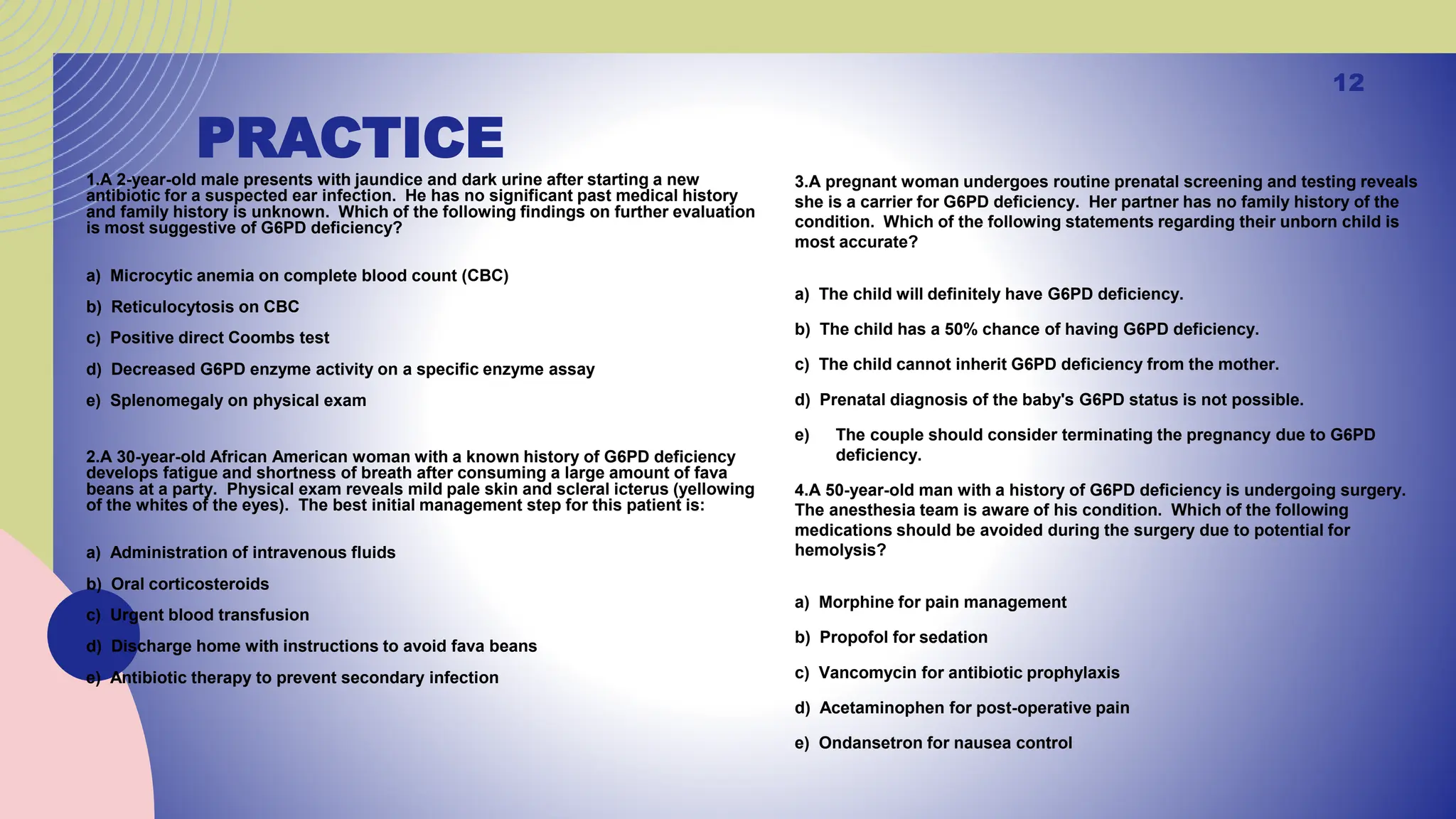 glucose-6-phosphate dehydrogenase (G6PD) Deficiency.pptx
