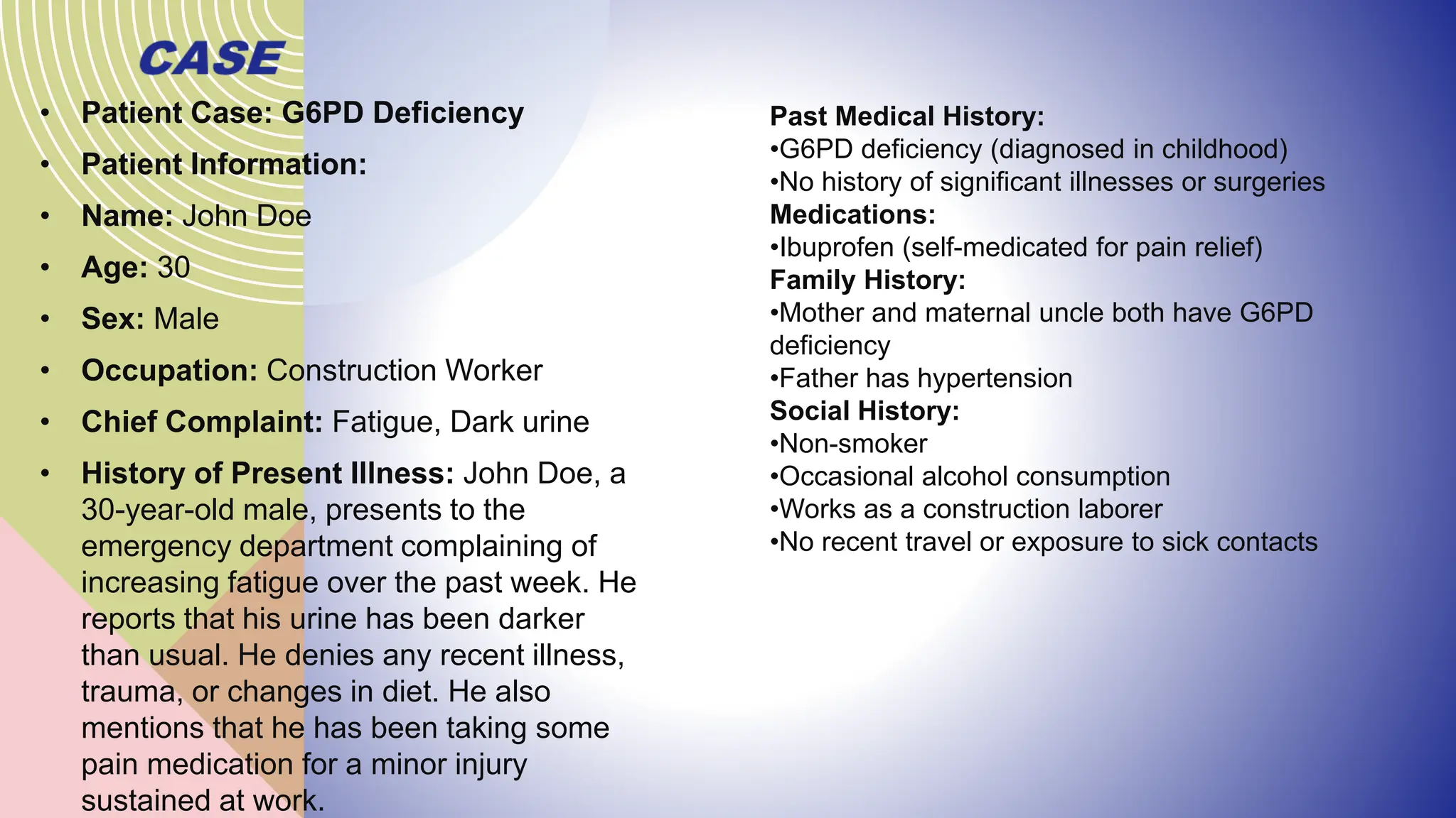 glucose-6-phosphate dehydrogenase (G6PD) Deficiency.pptx