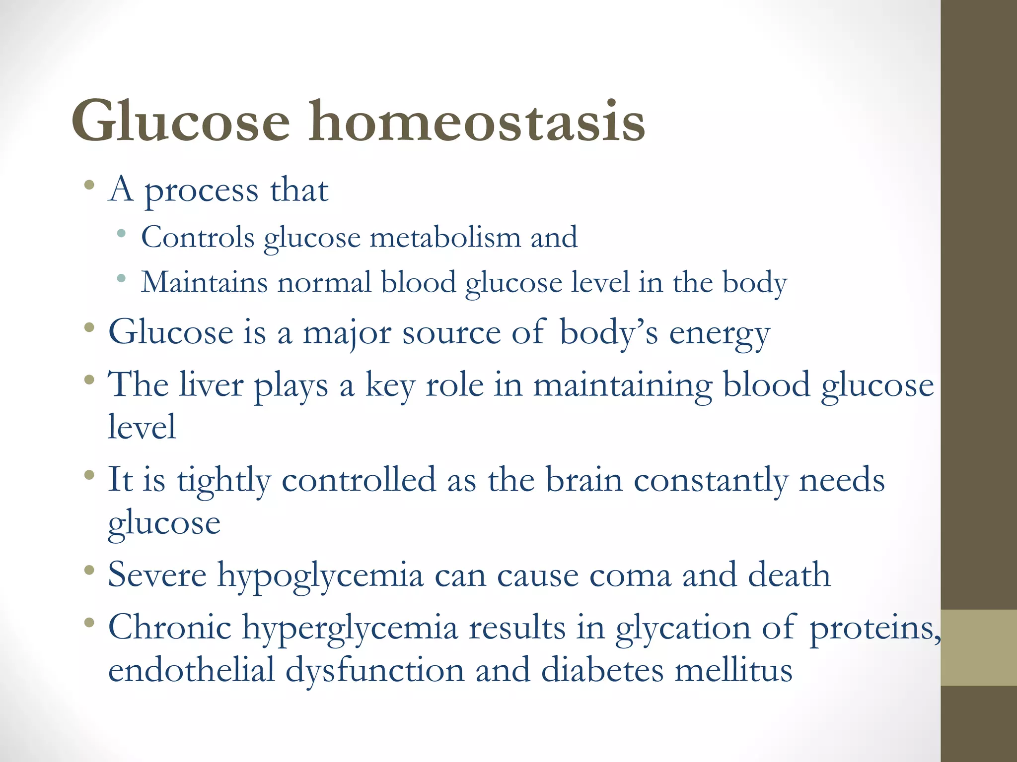 Glucose homeostasis | PPT