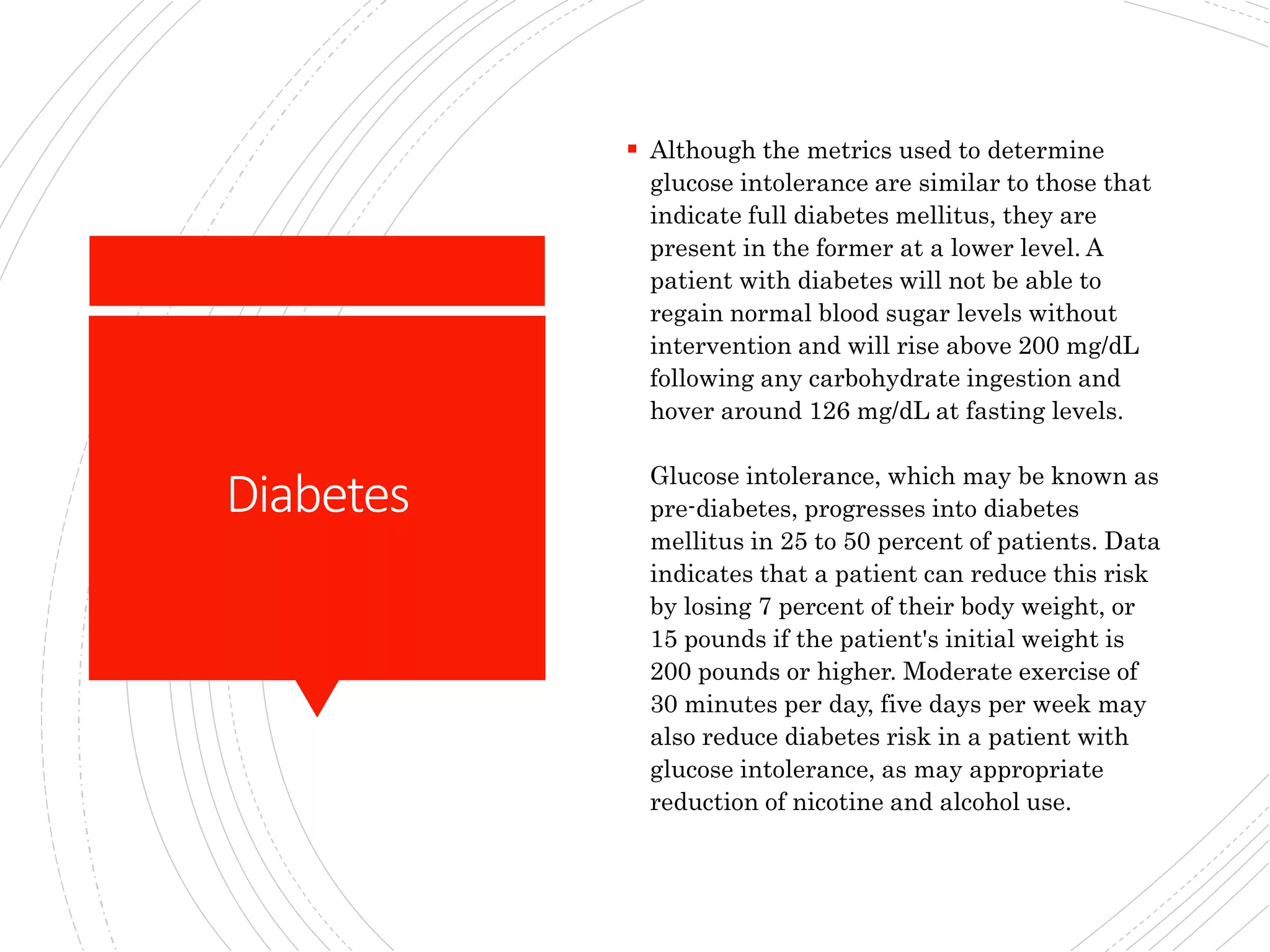 Glucose Intolerance and Its Relationship to Diabetes | PPTX
