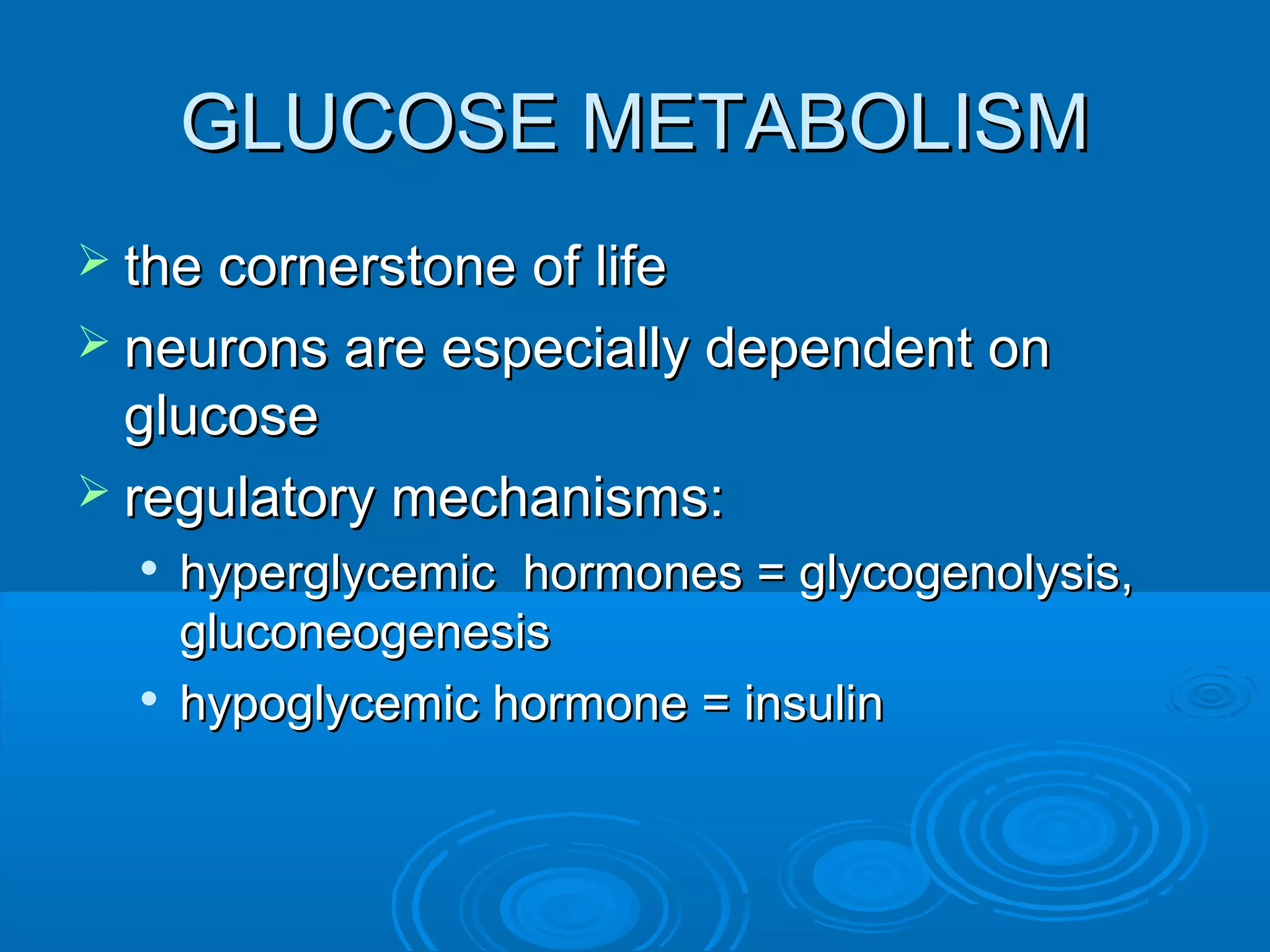 The metabolism of glucose | PPT