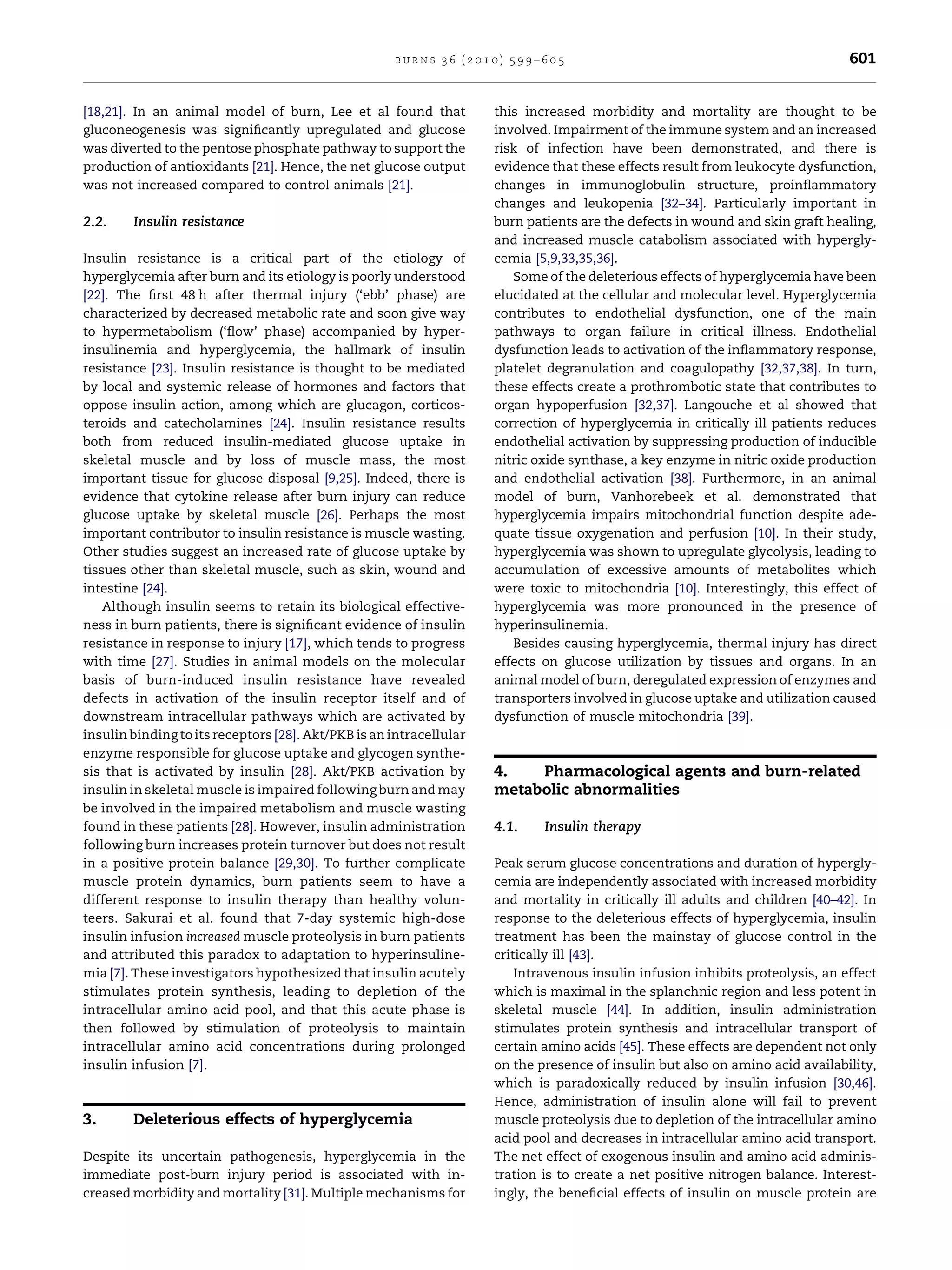 Glucose metabolism in burn patients | PDF