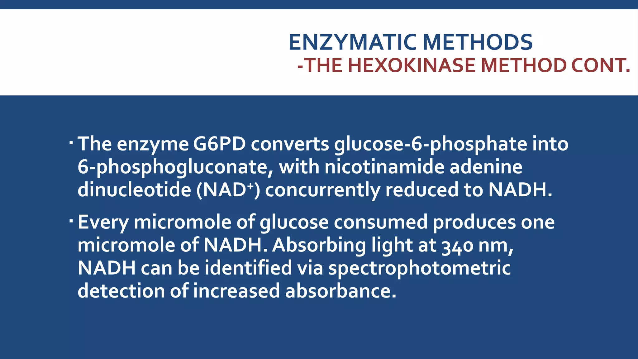 Glucose methodology in clinical chemistry | PPTX